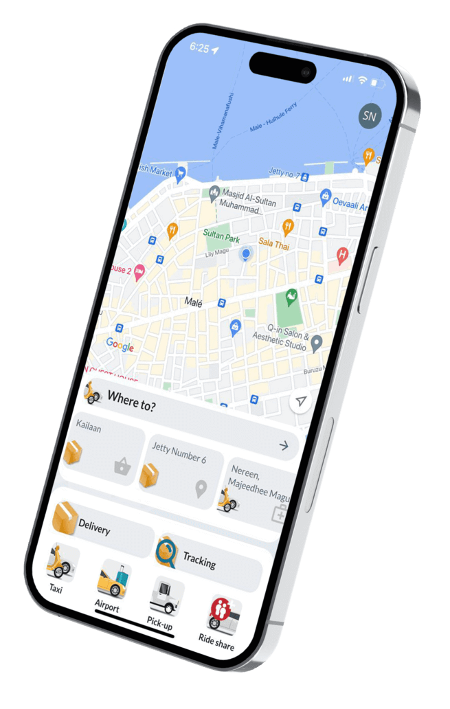 Gaadiya App | Rides, Deliveries & Food Ordering in Maldives | Fast ...